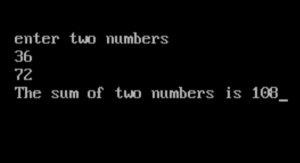 How to find the sum of two numbers in c - Programming in c